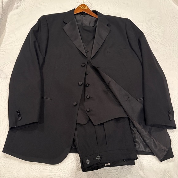 Suits & Blazers | Mens Bolzano Uomo Collezione Black Tuxedo Jacket Pant ...